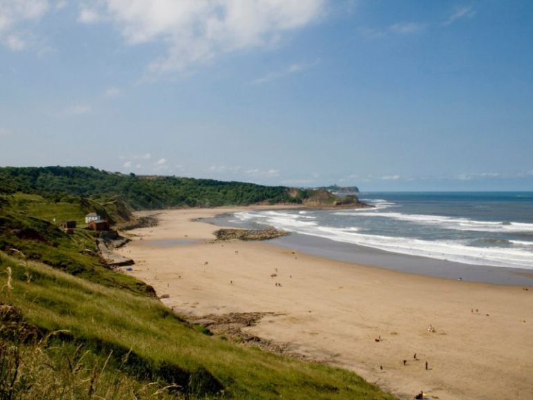 Cayton Bay, Famous For Its Sandy Sheltered Beach